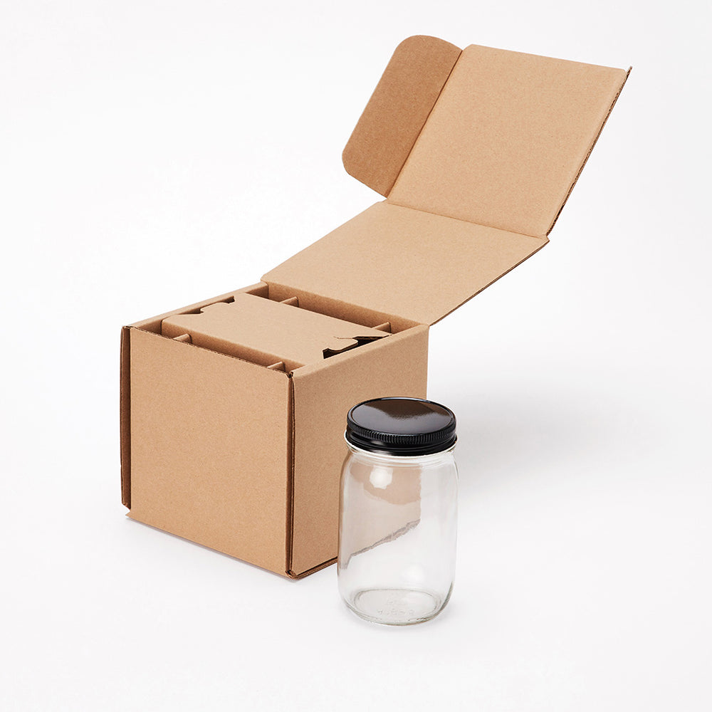 Eco-Friendly Shipping Boxes for Mason Jars, Glass Jars & Bottles