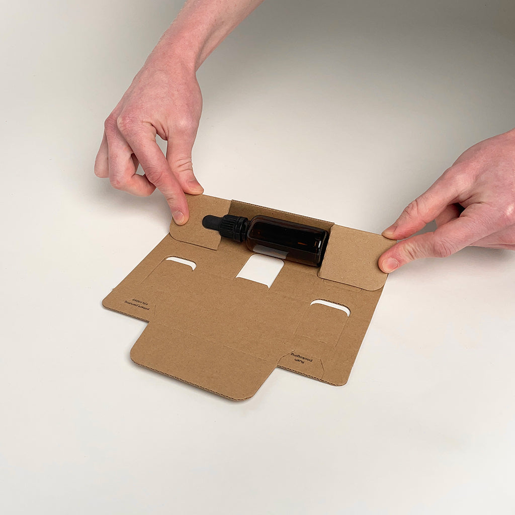 1 oz Glass Bottle 2-Pack Shipping Box | Glass Bottle Packaging
