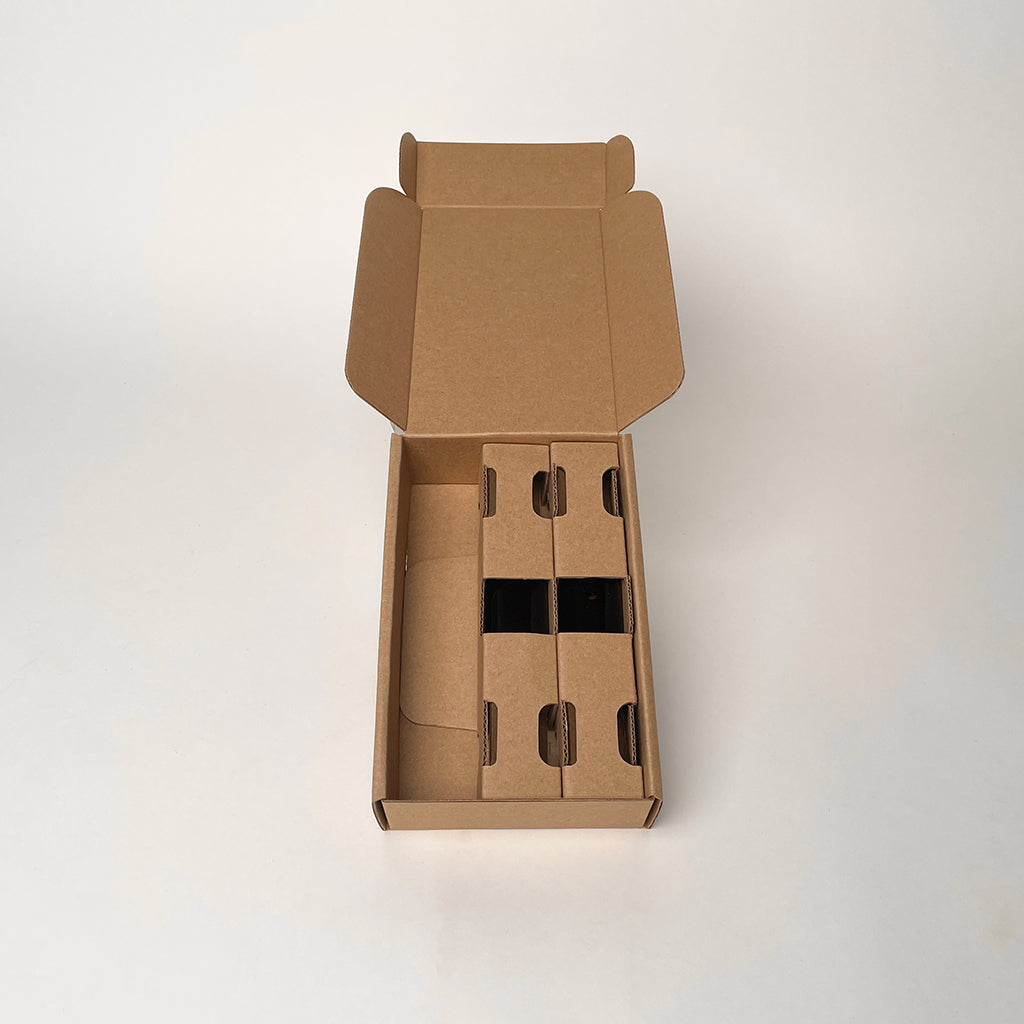 1 oz Glass Bottle 2-Pack Shipping Box | Glass Bottle Packaging