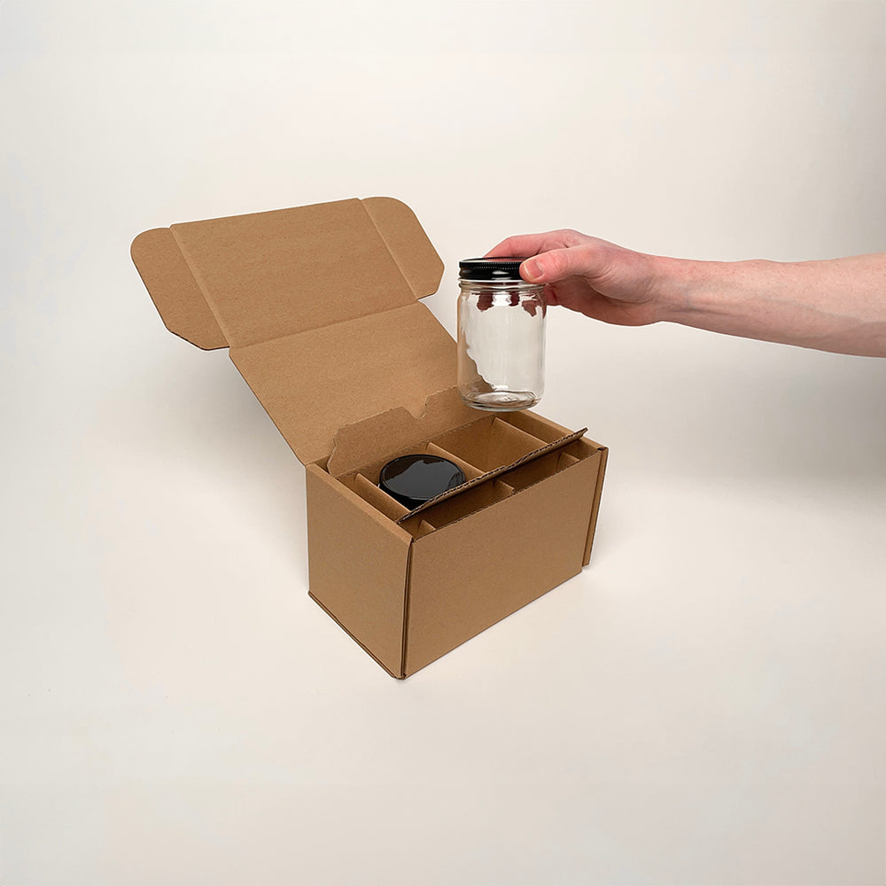 Eco-Friendly, Protective Packaging for Economy Round Jars