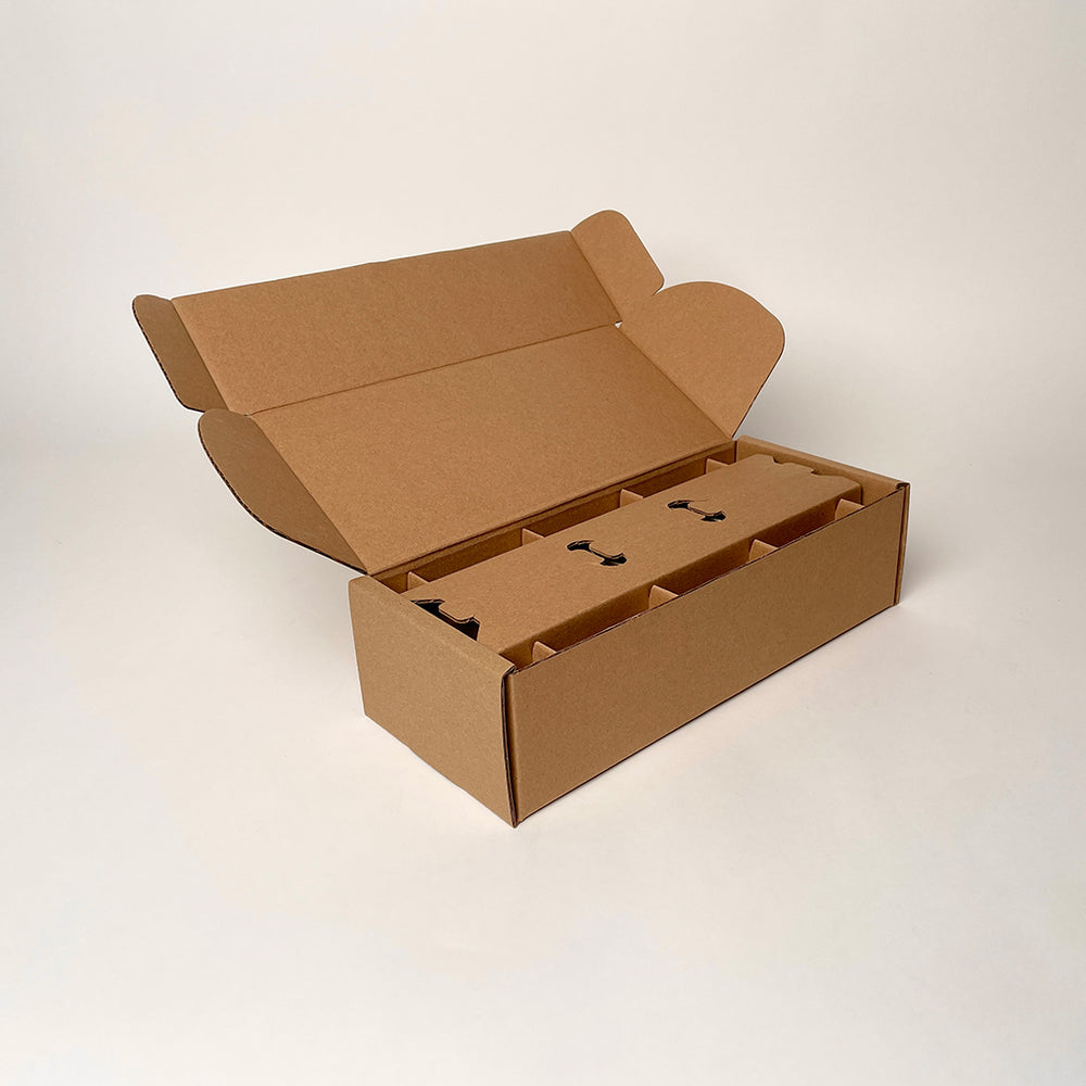 12 oz Straight Sided Glass Jar 3-Pack Shipping Box | Candle Boxes