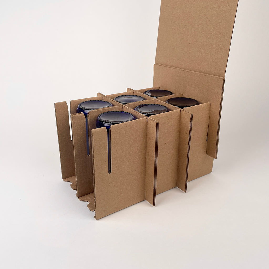 16 oz Boston Round Bottle 12-Pack Shipping Box | Eco-Friendly