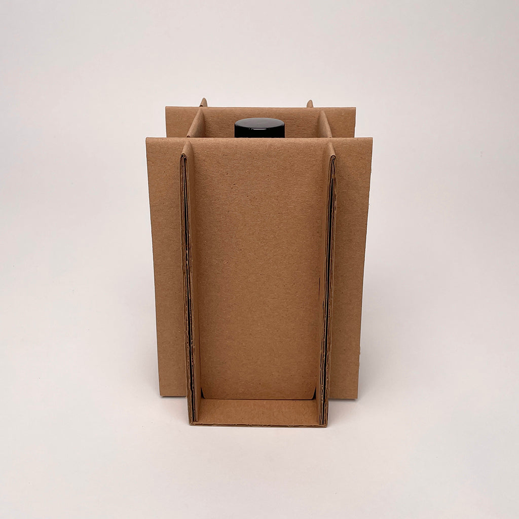 16 oz Boston Round Glass Bottle Shipping Box | Eco-Friendly Boxes