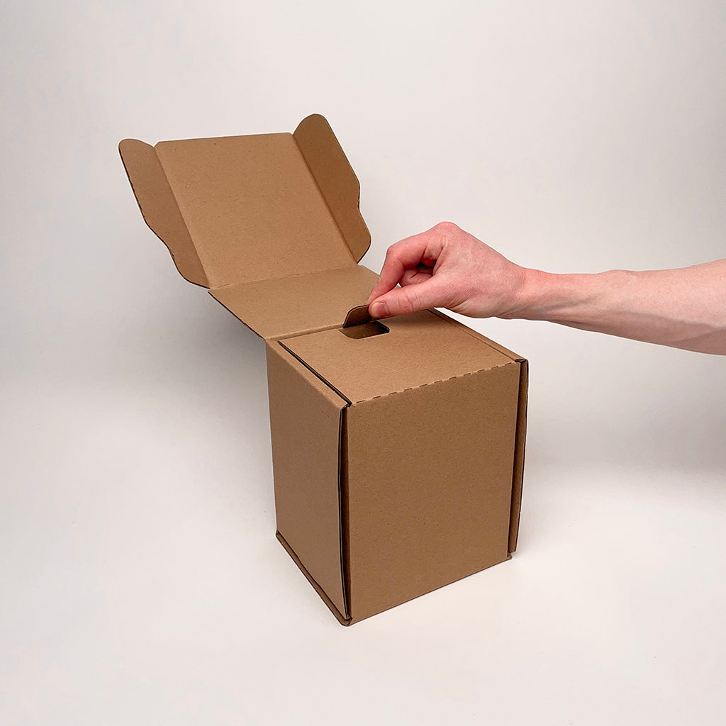 16 oz Boston Round Glass Bottle Shipping Box | Eco-Friendly Boxes