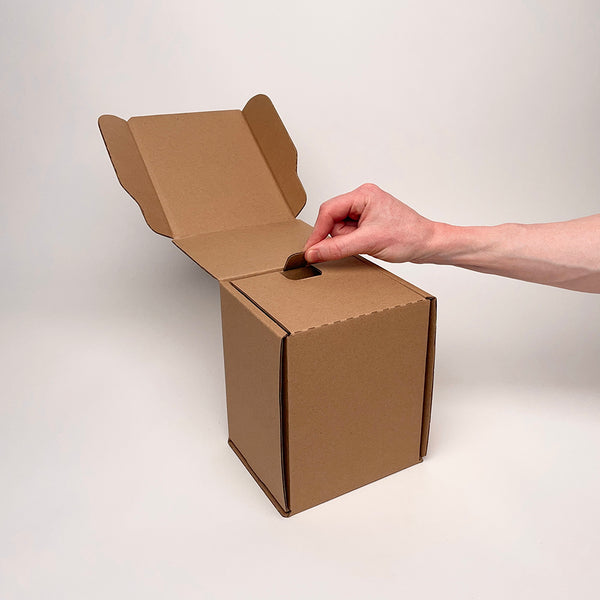 16 oz Boston Round Glass Bottle Shipping Box | Eco-Friendly Boxes