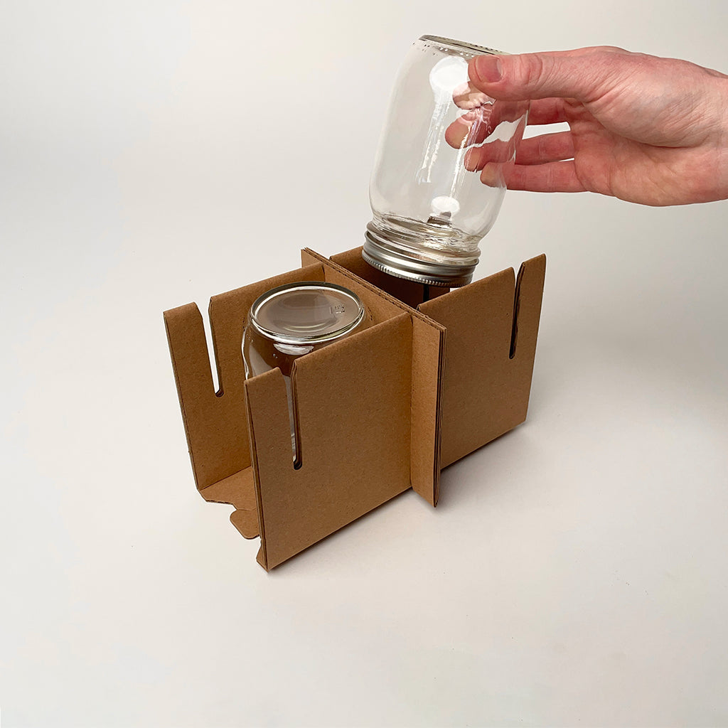 16 oz Mason Jar 2-Pack Shipping Box | Ball Mason Jar 16 oz Boxes