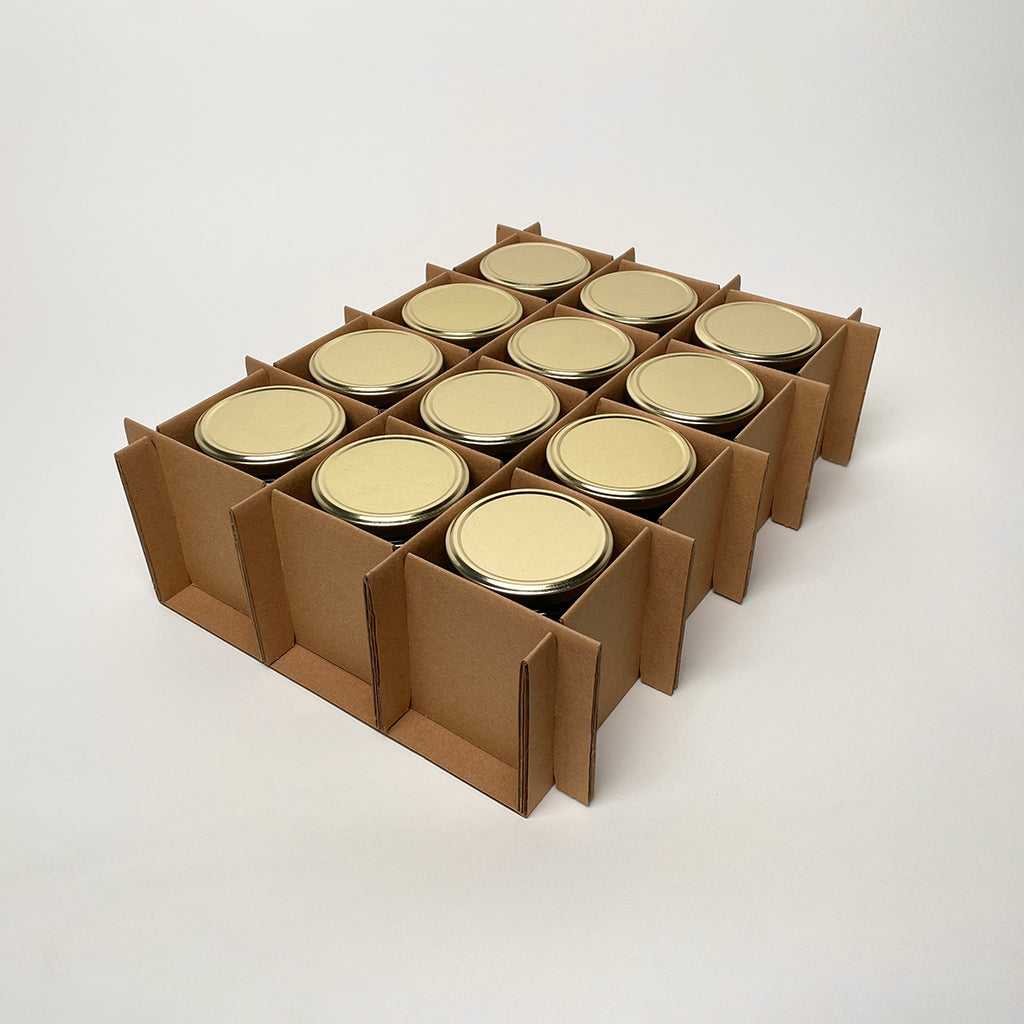 16 oz Salsa Jar 12-Pack Shipping Box | Salsa Jar Packaging