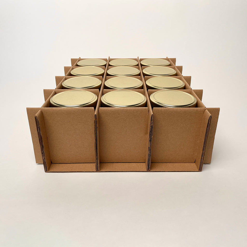 16 oz Salsa Jar 12-Pack Shipping Box | Salsa Jar Packaging