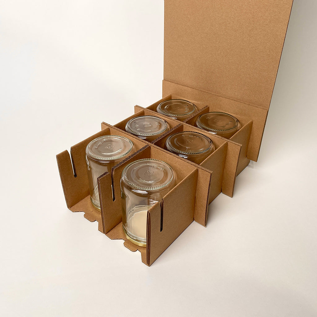 16 oz Salsa Jar 6-Pack Shipping Box | Salsa Jar Packaging