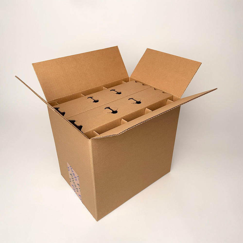 CandleScience 16 oz Square Mason Jar 12-Pack Shipping Box