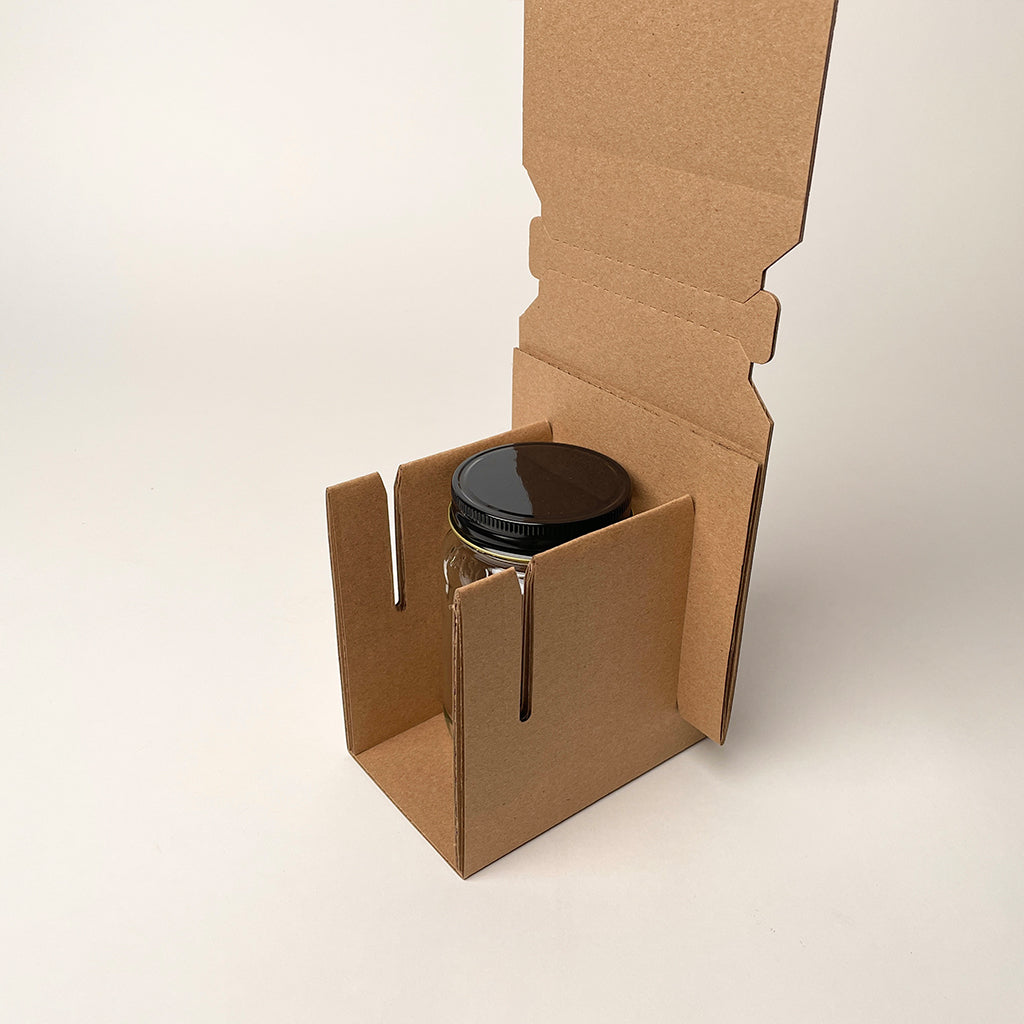 CandleScience 16 oz Square Mason Jar Shipping Box | Candle Boxes