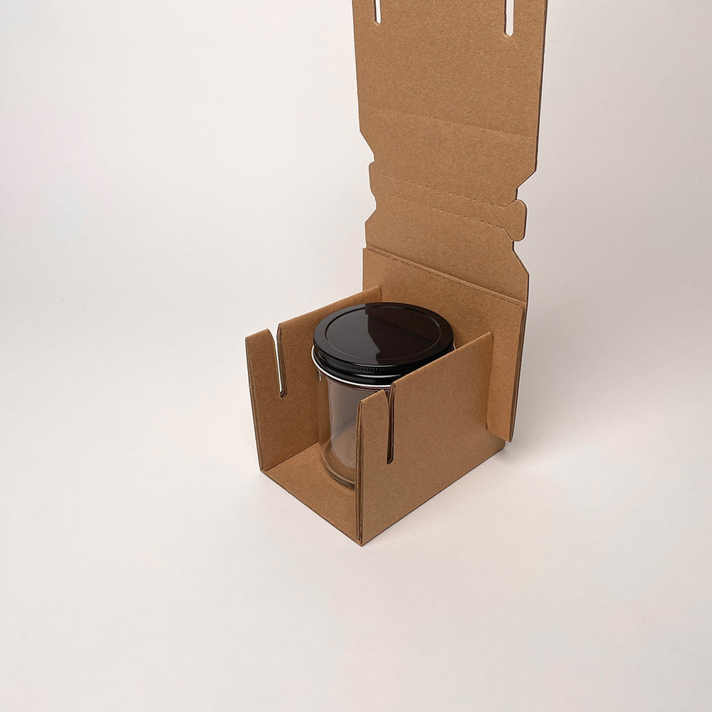 16 oz Straight Sided Glass Squat Jar Shipping Box | Eco-Friendly