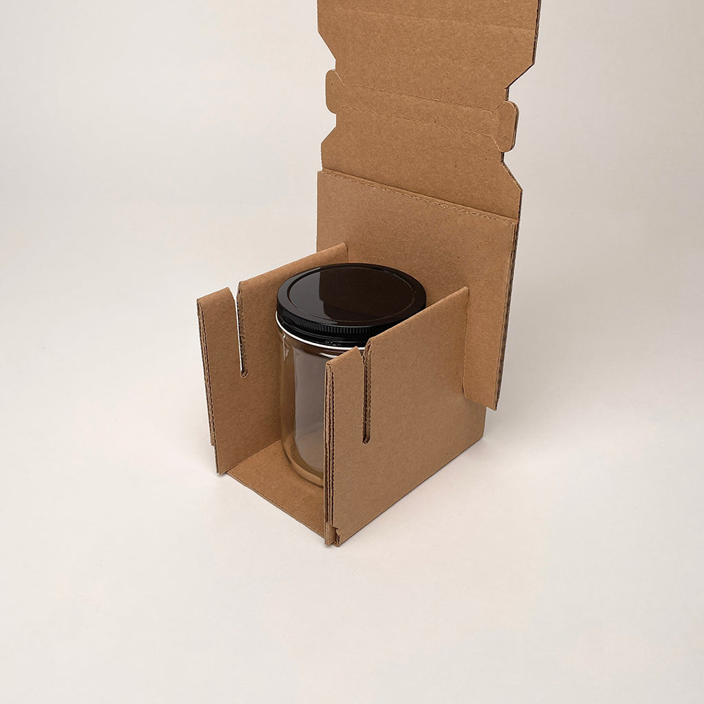 16 oz Straight Sided Glass Tall Jar Shipping Box | Candle Boxes