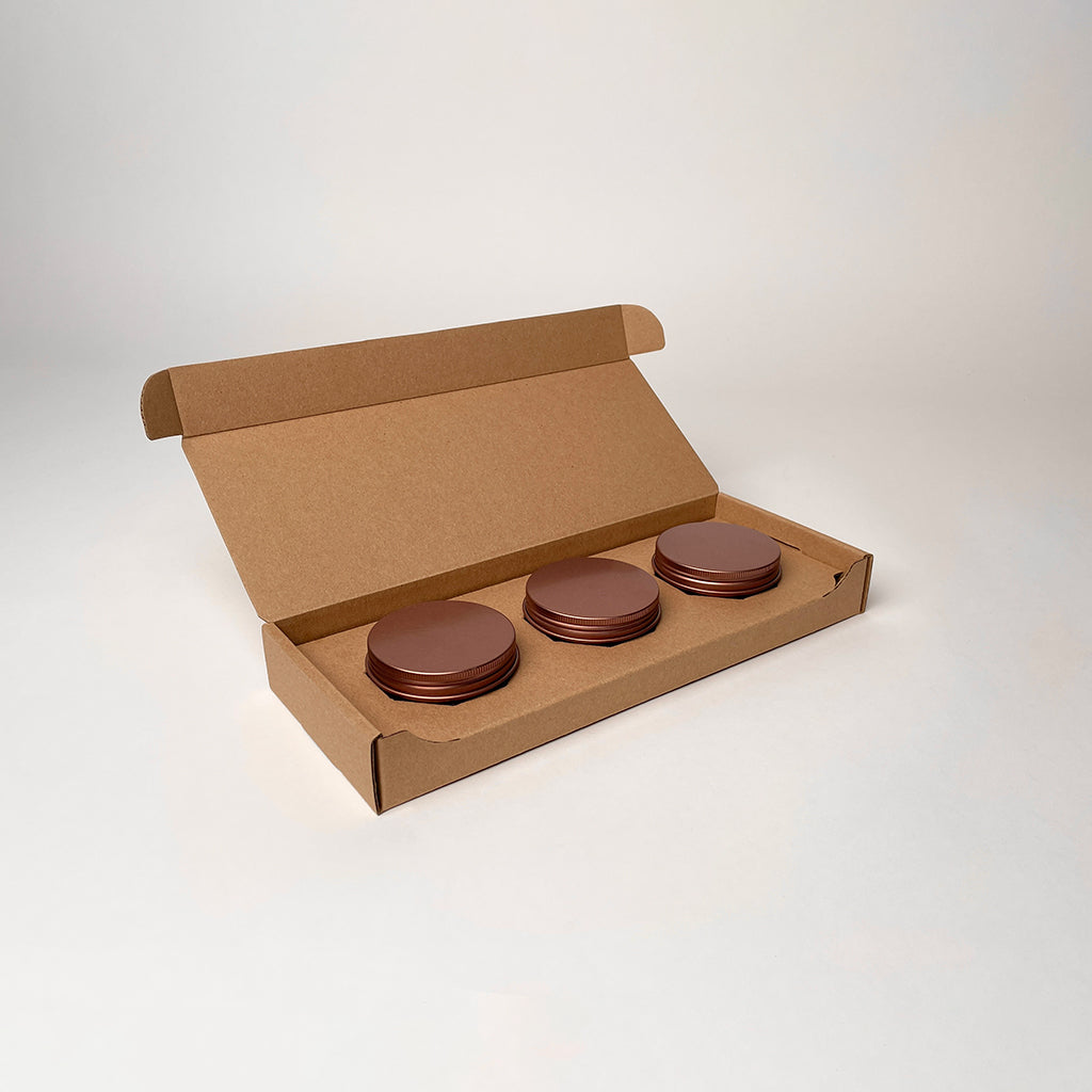 3 oz Candle Tin 3-Pack Shipping Box | Candle Boxes | DIY Candle