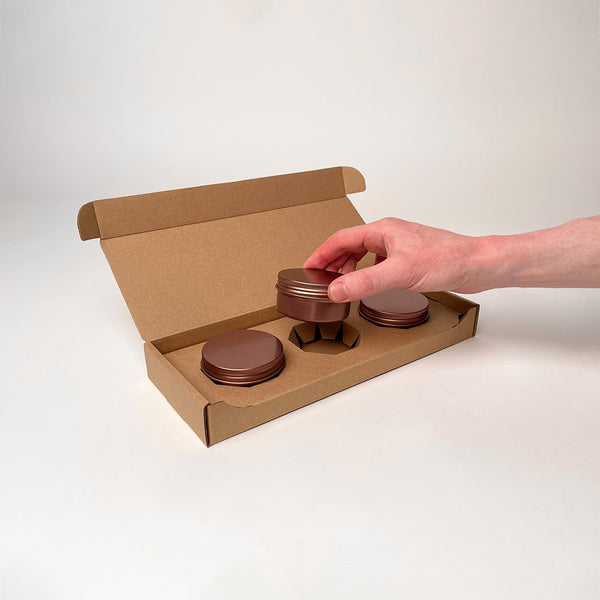 3 oz Candle Tin 3-Pack Shipping Box | Candle Boxes | DIY Candle