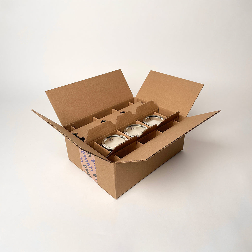 8 oz Mason Jar 6-Pack Shipping Box | Ball Mason Jar 8 oz Boxes