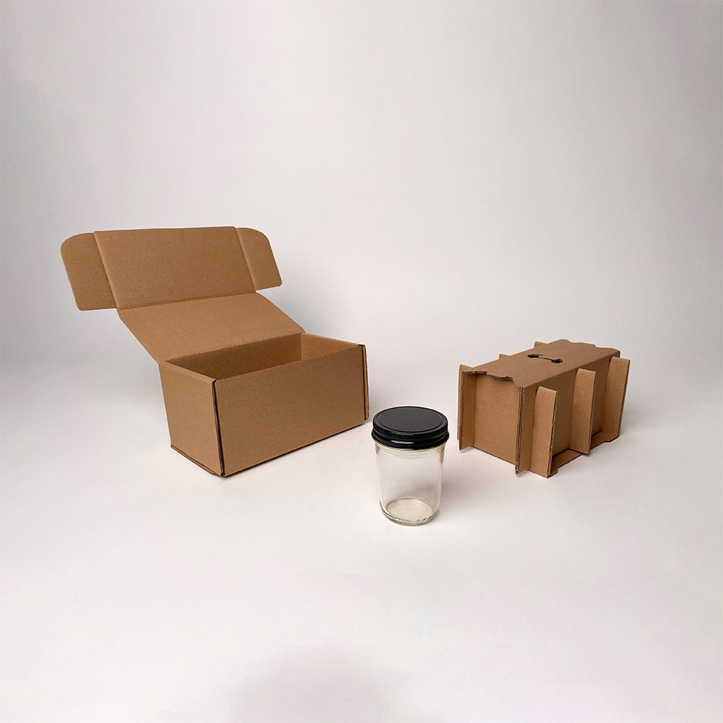 Eco-Friendly Shipping Boxes for CandleScience Jelly Jars