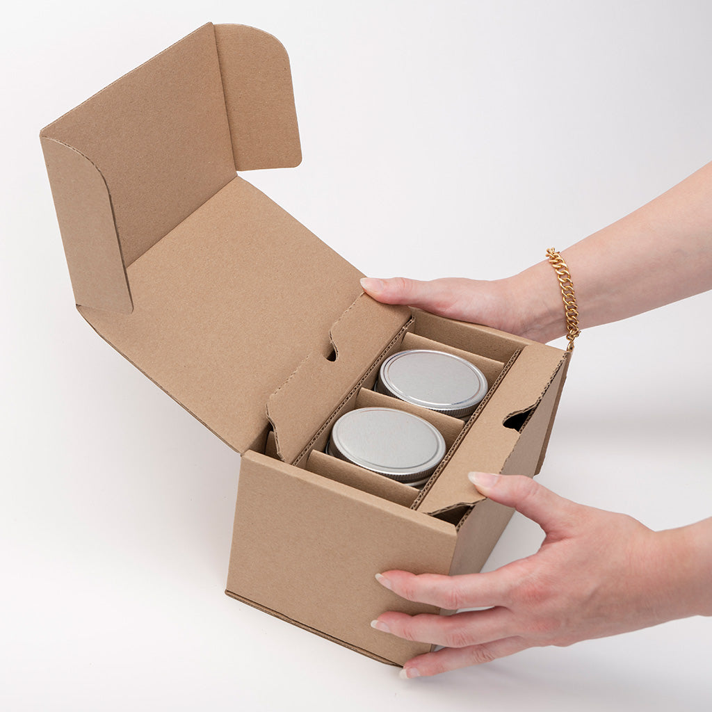 8 oz Jelly Jar 2-Pack Shipping Box | Jelly Jar & Jam Jar Boxes