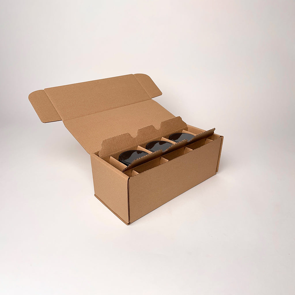8 oz Jelly Jar 3-Pack Shipping Box | Jelly Jar & Jam Jar Boxes
