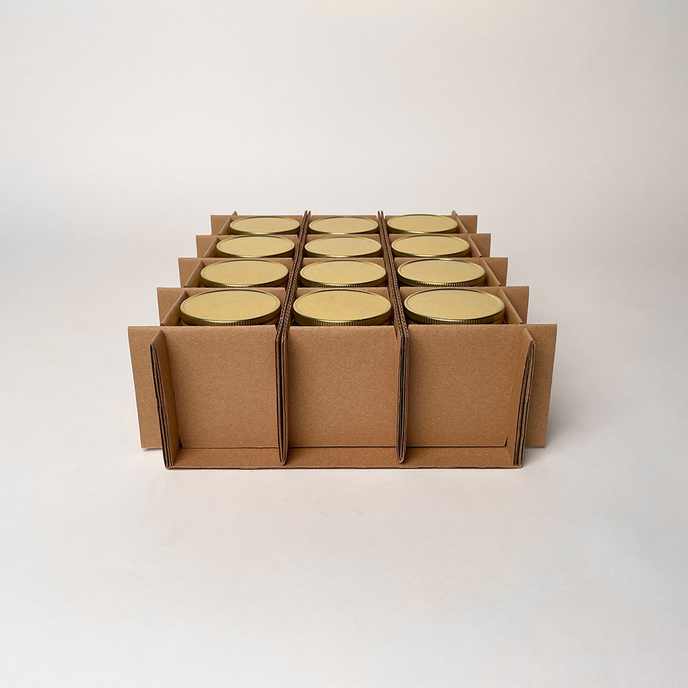 8 oz Straight Sided Jelly Jar 12-Pack Shipping Box | Candle Box