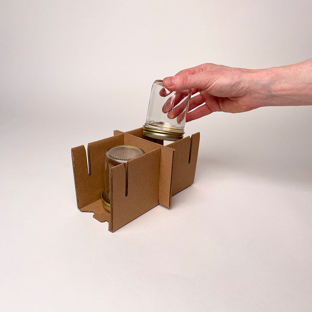 8 oz Straight Sided Jelly Jar 2-Pack Shipping Box | Eco-Friendly