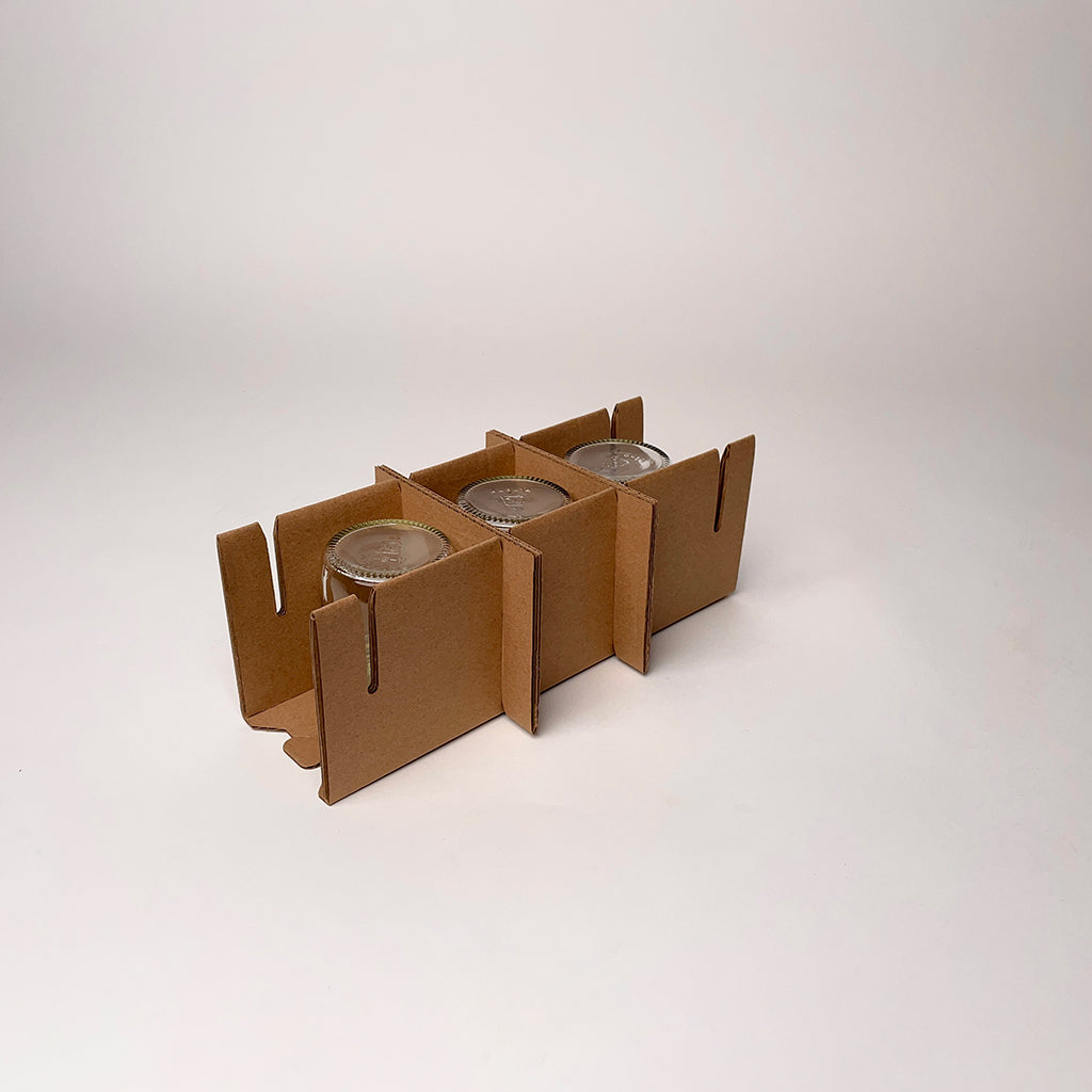 8 oz Straight Sided Jelly Jar 3-Pack Shipping Box | Eco-Friendly