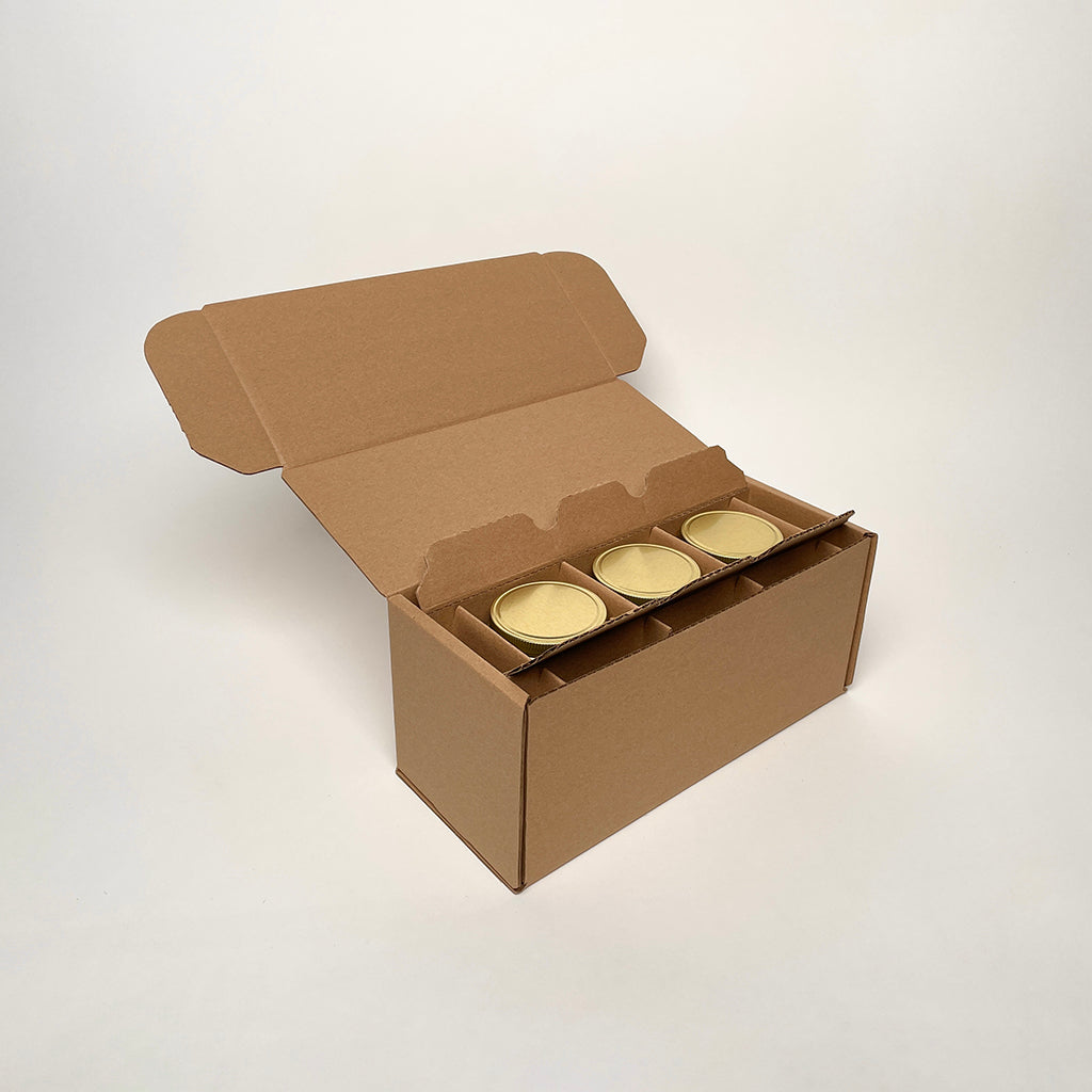 CandleScience 12 oz Canning Jar 3-Pack Shipping Box for Candles