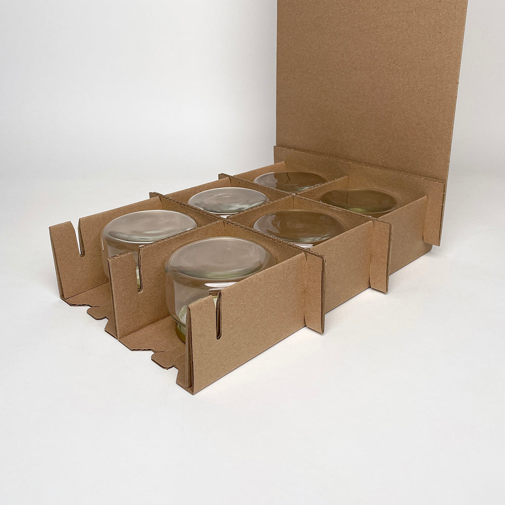 Candle Packaging | 8 oz Apothecary Jar 6-Pack Shipping Box