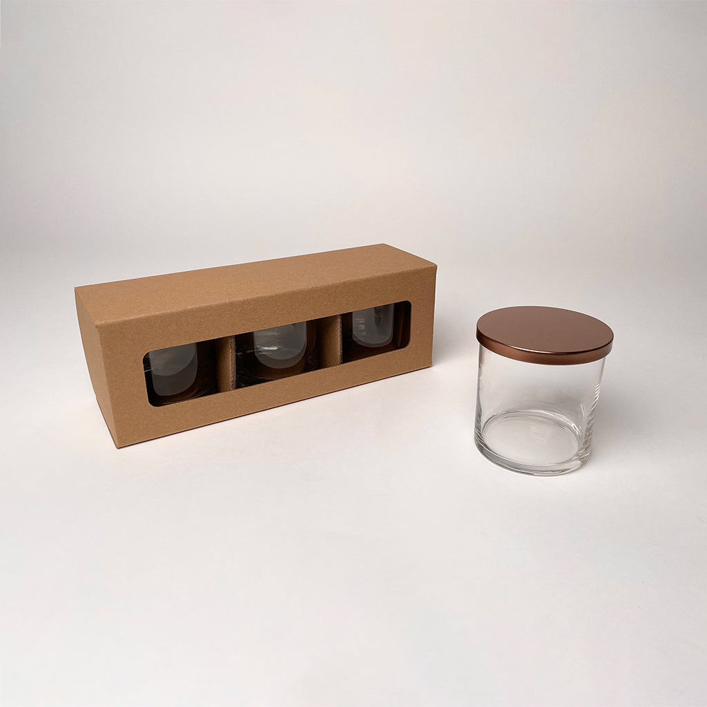 Straight Sided Tumbler 3-Pack Retail Box | Gift Boxes for Candles