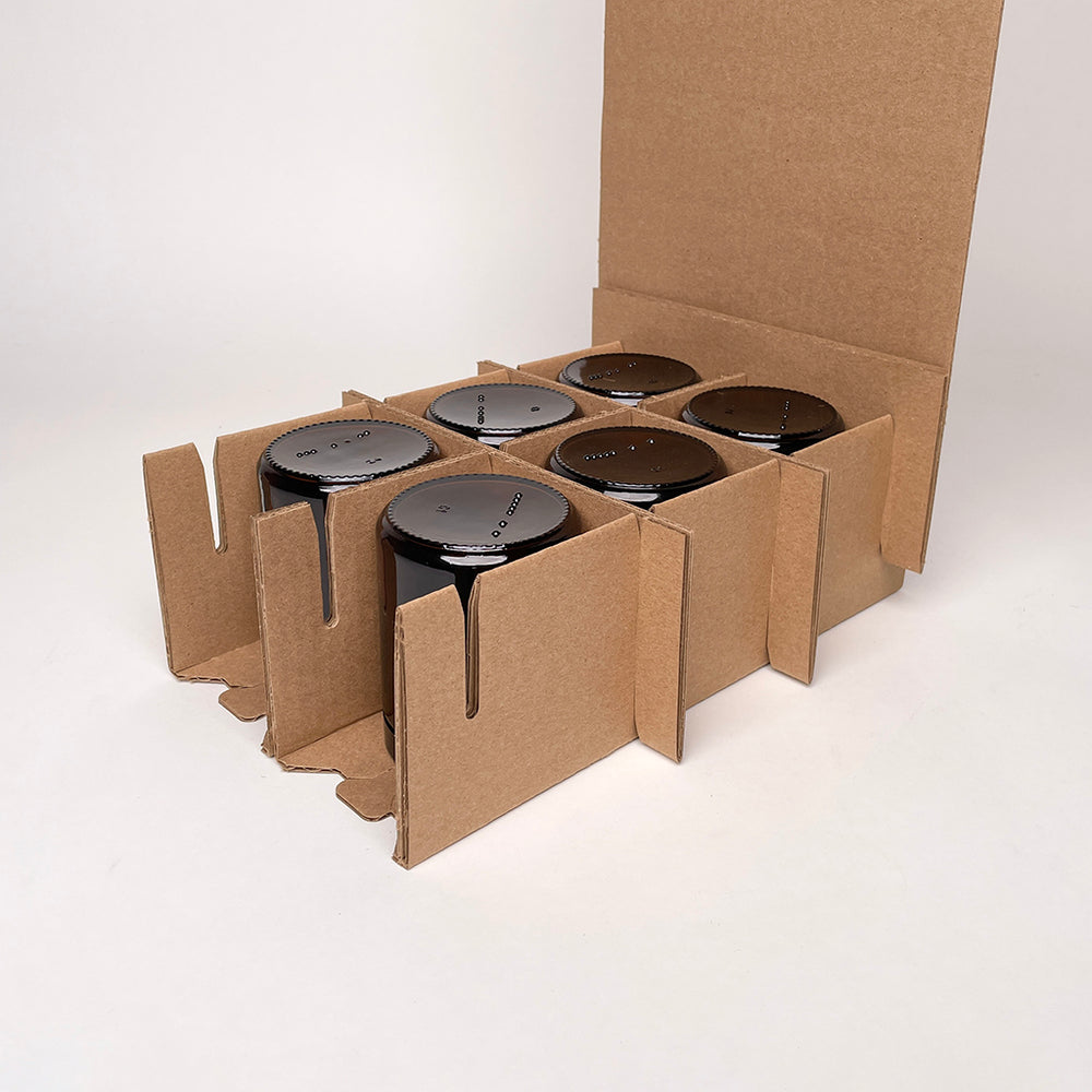 6-Pack Shipping Box for Makesy 9 oz Silo | Candle Packaging