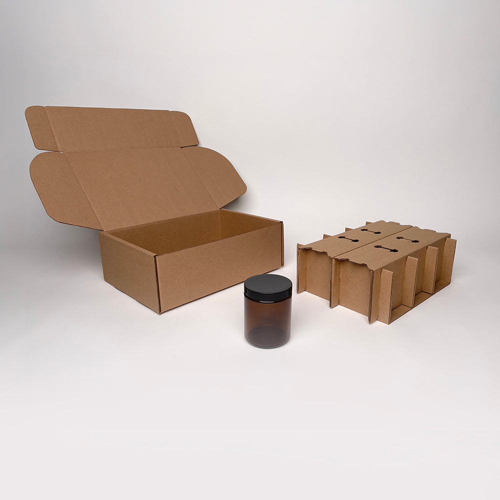 6-Pack Shipping Box for Makesy 9 oz Silo | Candle Packaging