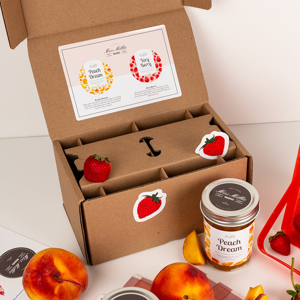 12 oz Economy Round Glass Jar Shipping Box | Eco-Friendly Boxes